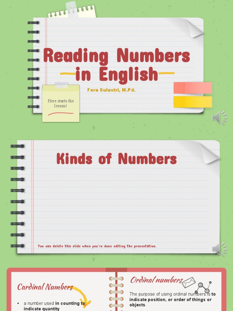 Reading Numbers in English Guide | PDF | Mathematics | Notation