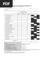PSC-17 Scoring and Interpretation Guide | PDF