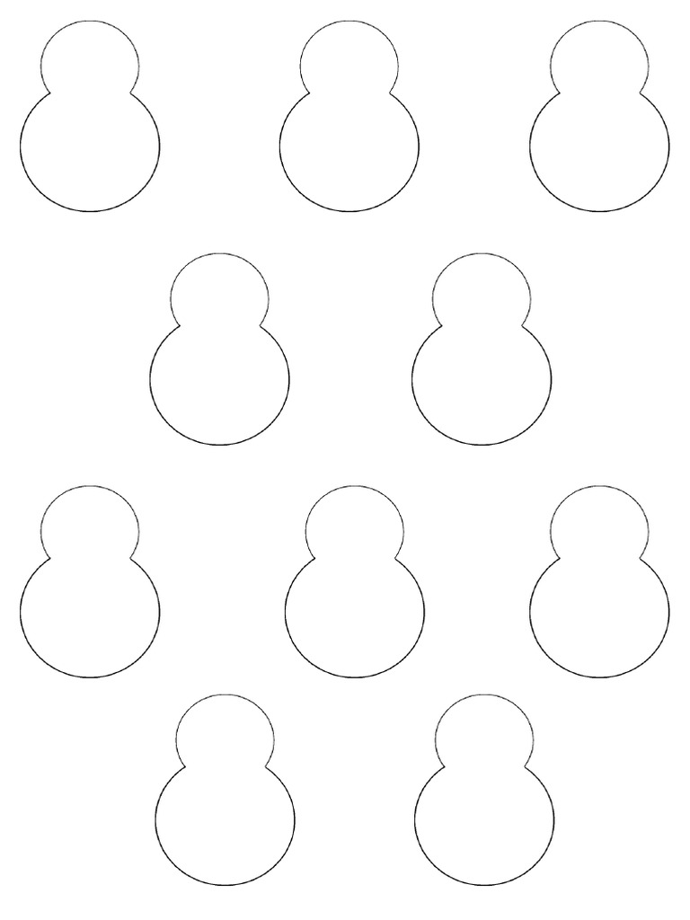 Macaron Sablon - Snowman Shape | PDF