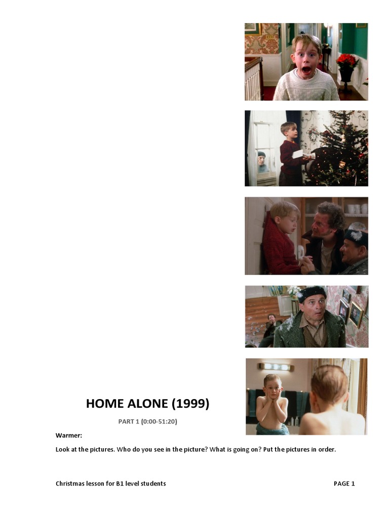 Home Alone Handout 1 Tb5fr7 | PDF
