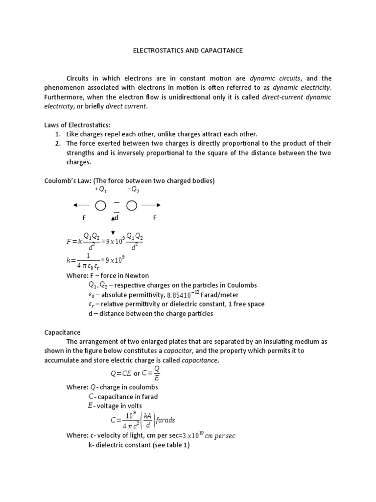 Electricity, or Briefly Direct Current | PDF | Capacitor | Capacitance