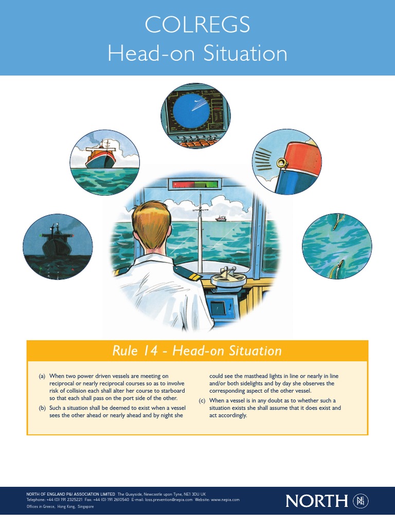 Colregs Rule 14 - Head-On Situation | PDF