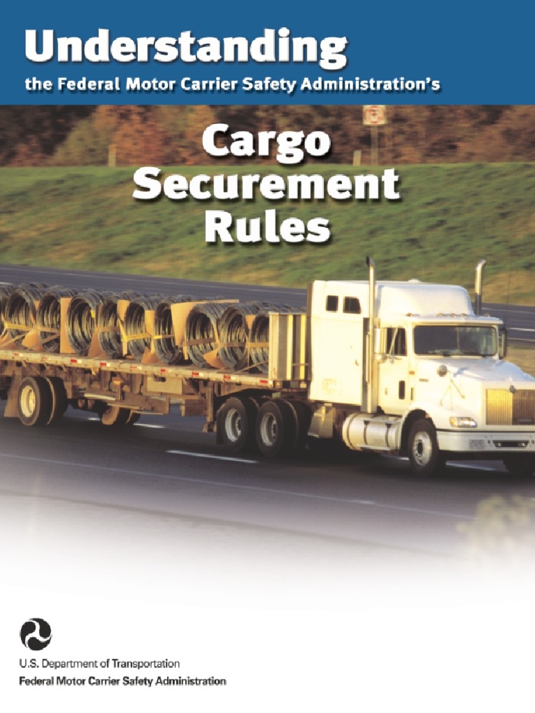 Cargo Securement Rules FMCSA | PDF | Rope | Cargo
