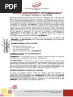 Modelo Simple de Convenio | PDF