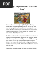 WAS WERE Reading-Comprehension | PDF
