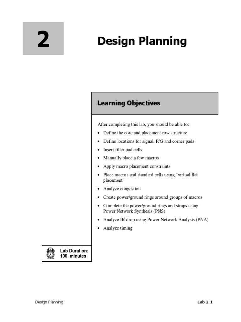 Design Planning: Learning Objectives | PDF | Design | Software