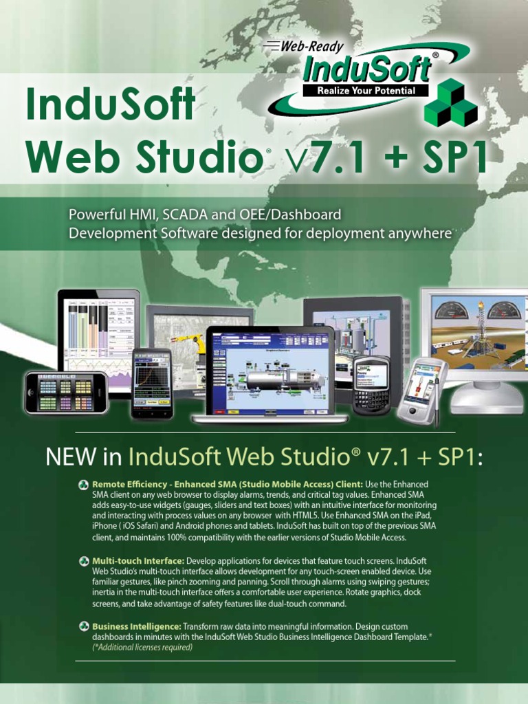 Datasheet For InduSoft Version 7 SCADA & HMI Software | PDF | Graphical User Interfaces | Scada