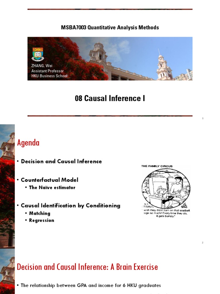08 Causal Inference I: MSBA7003 Quantitative Analysis Methods | PDF | Regression Analysis ...