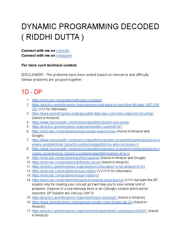 Dynammic Programming Decoded Pdf Dynamic Programming Mathematical Logic