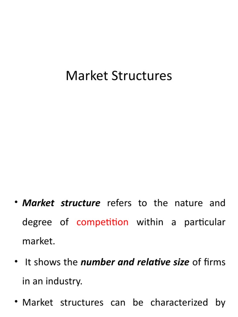 CH 6 Market Structure-1 | PDF | Monopoly | Perfect Competition
