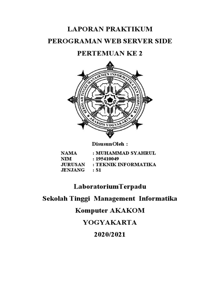 LAP PemWebServerSide PER2 | PDF