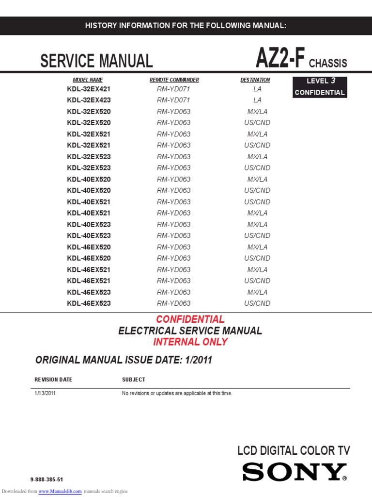 Service Manual: Chassis | PDF | Field Effect Transistor | Transistor