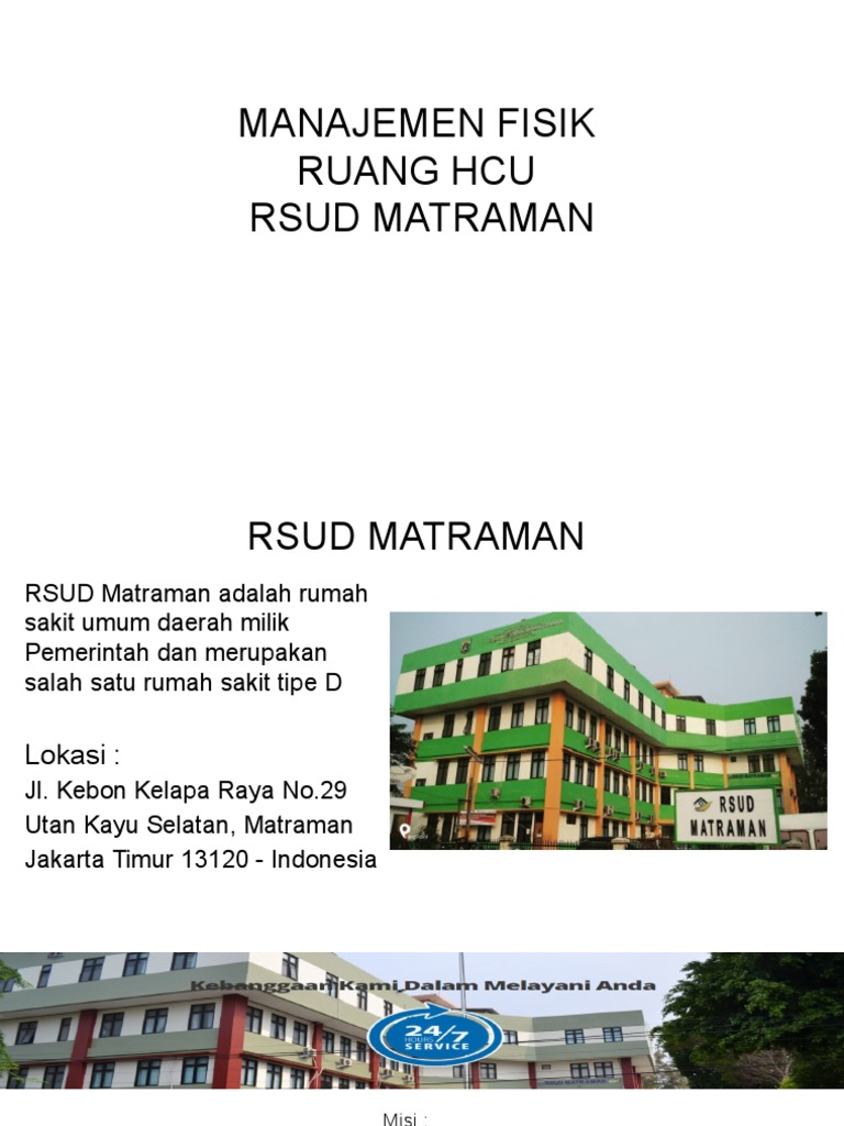 Rsud Matraman | PDF