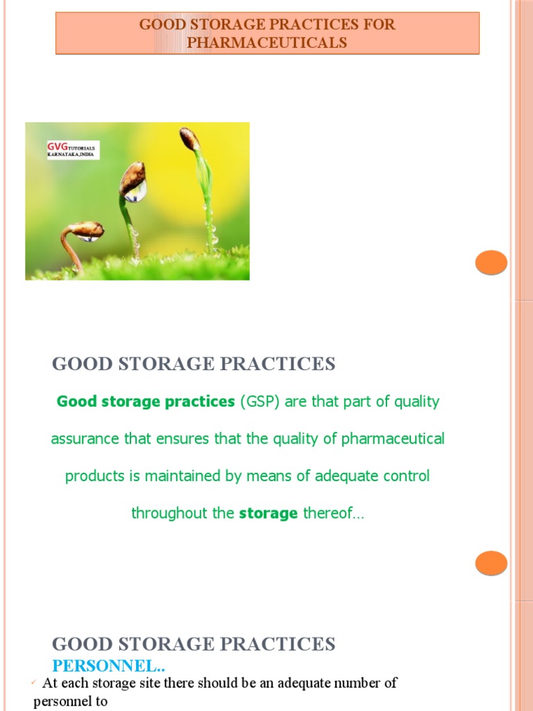 Good Storage Practices | PDF | Specification (Technical Standard ...