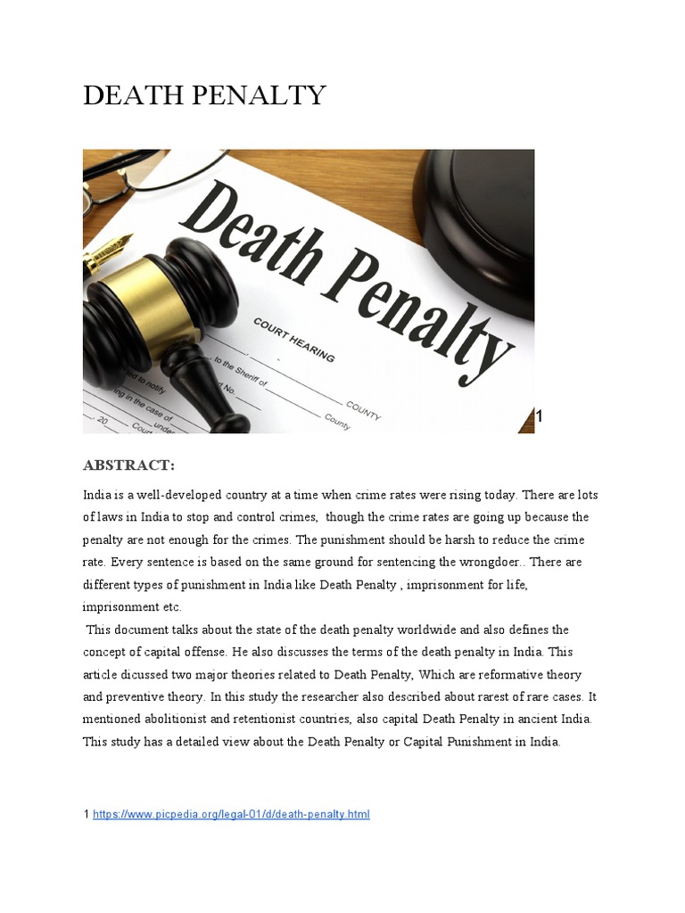 Death Penalty (Esha) Task 1-1 | PDF | Capital Punishment | Crime & Violence