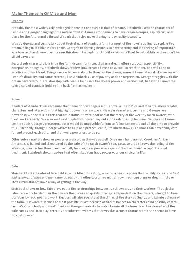 Of Mice and Men | PDF