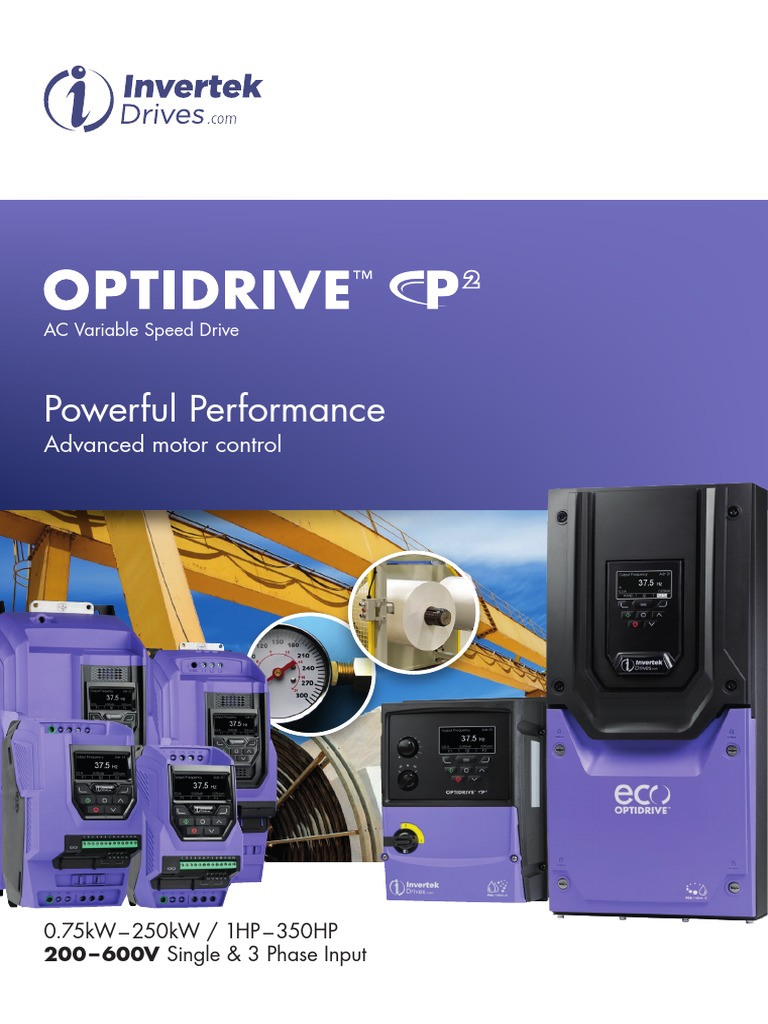 Optidrive P2 Brochure | PDF | Electric Motor | Computer Engineering