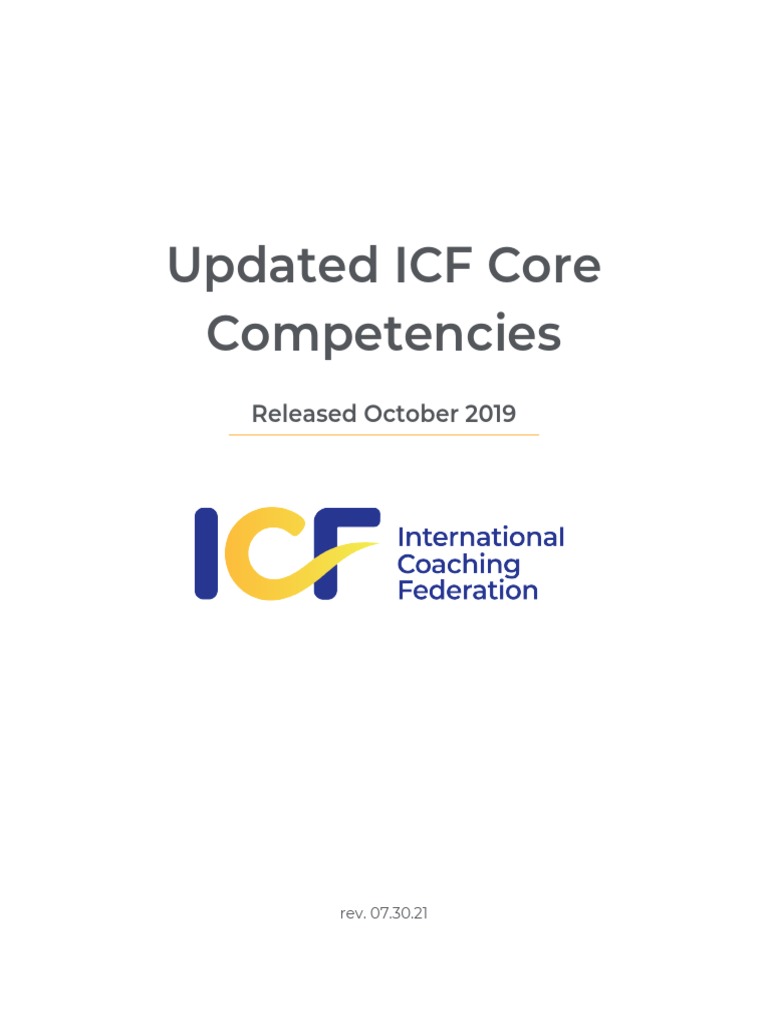 Updated ICF Core Competencies English Brand Updated | PDF | Empathy ...