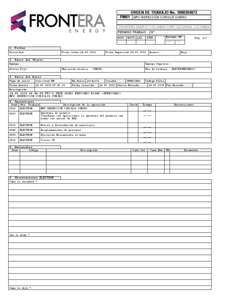 1000204872-MPV Inspección Coriolis Cubiro | PDF