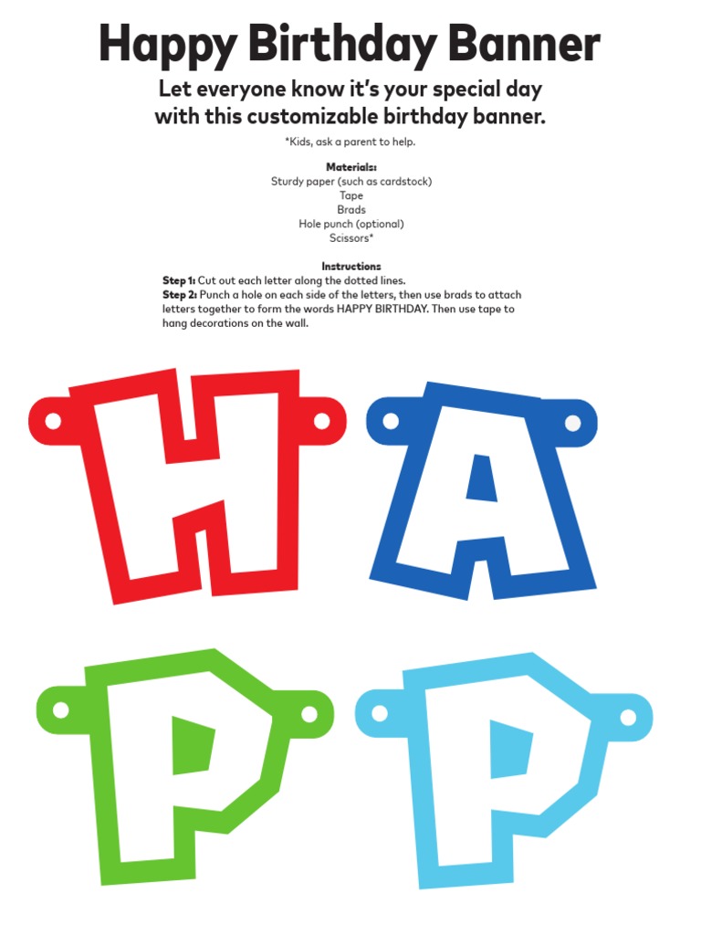 Birthday Banner | PDF