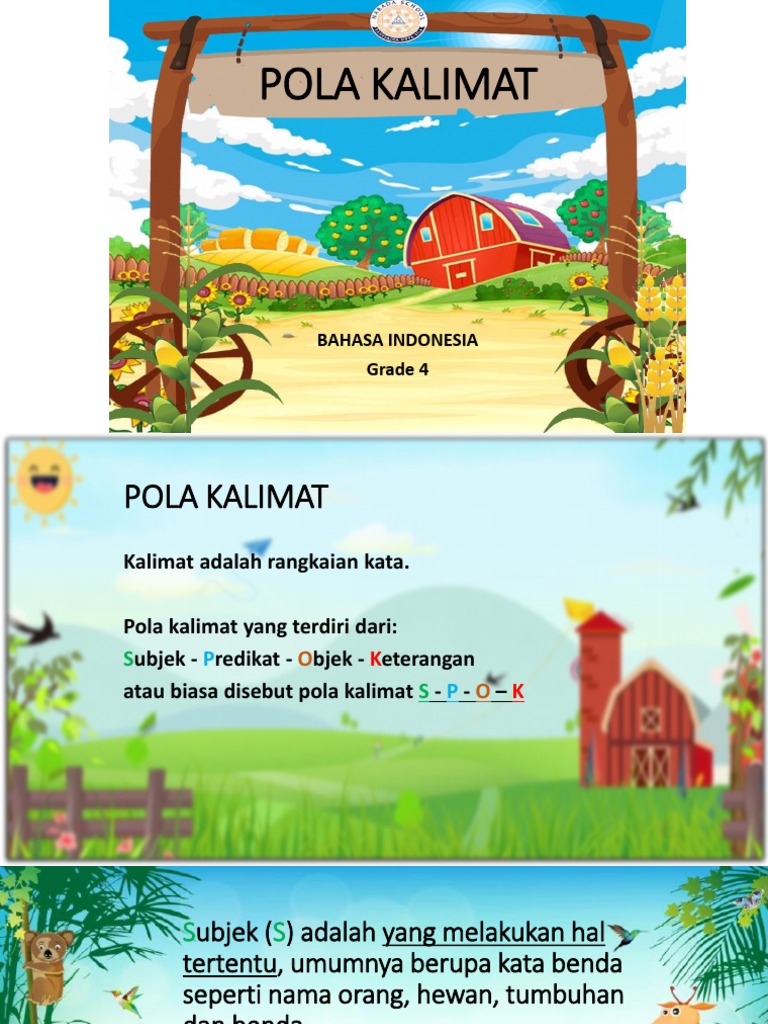 Pola Kalimat - SPOK | PDF | Kajian Bahasa Asing | Griya & Taman