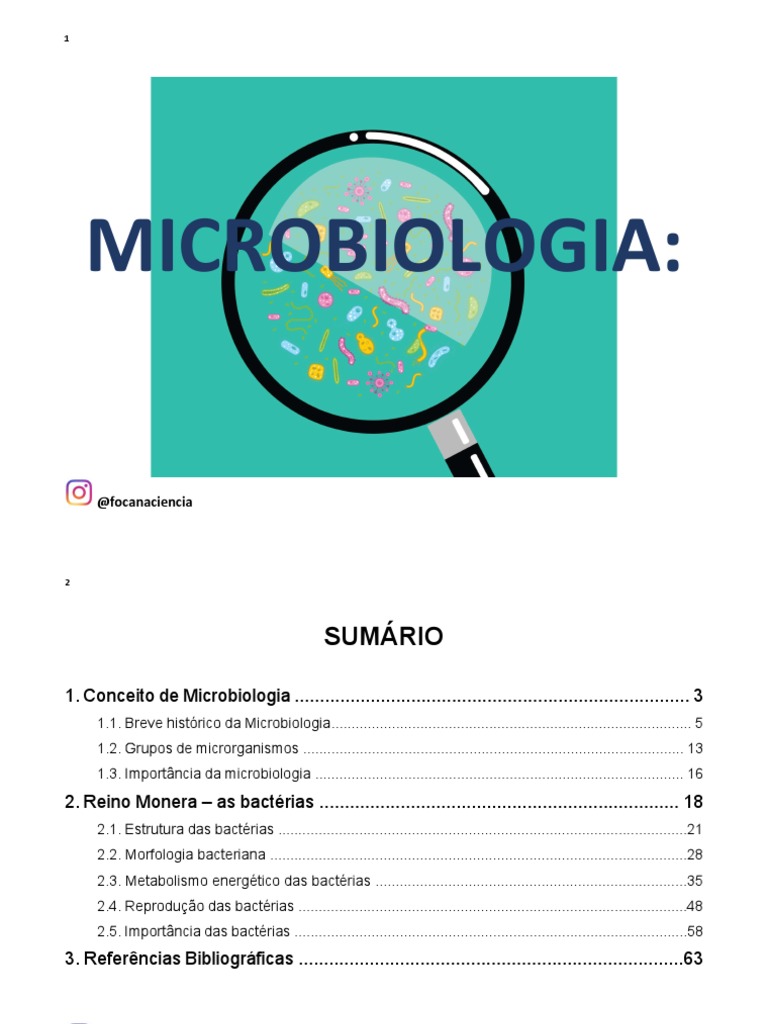 Apostila Microbiologia Bacteriologia | PDF | Bactérias | Célula (Biologia)
