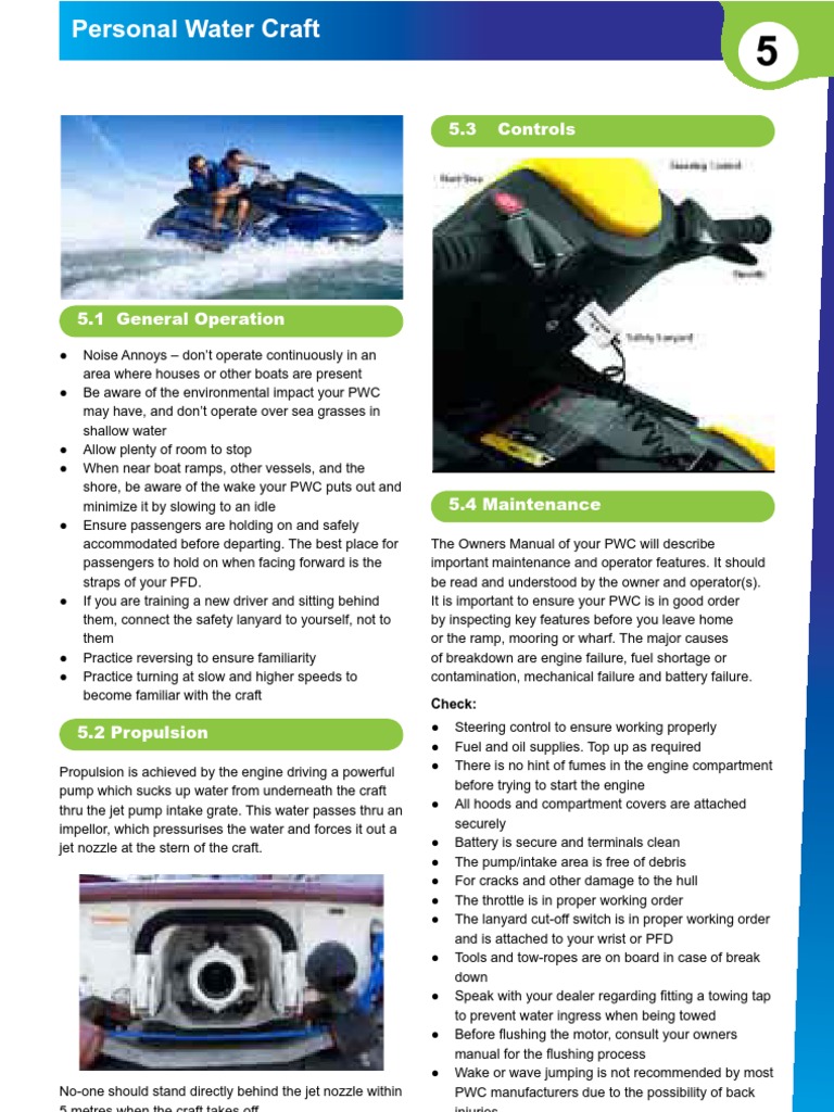 QLD PWC Licence Pre-Study | PDF | Water Transport | Vehicles