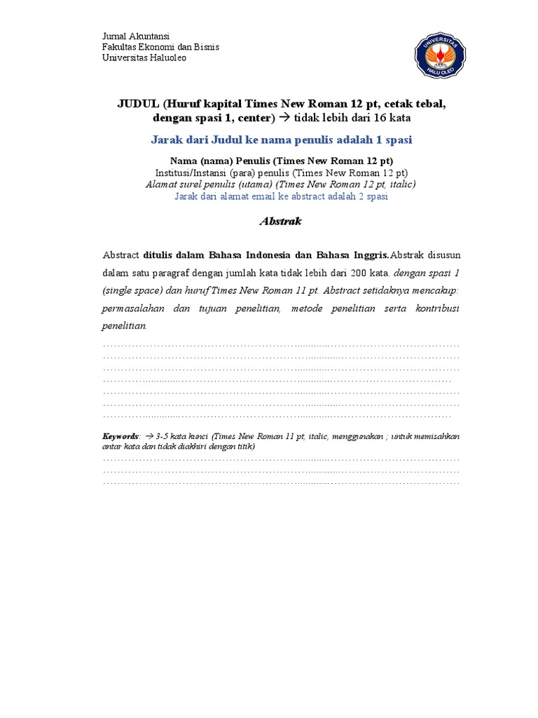 Panduan Penulisan Jurnal Akuntansi | PDF | Sains & Matematika | Komputer