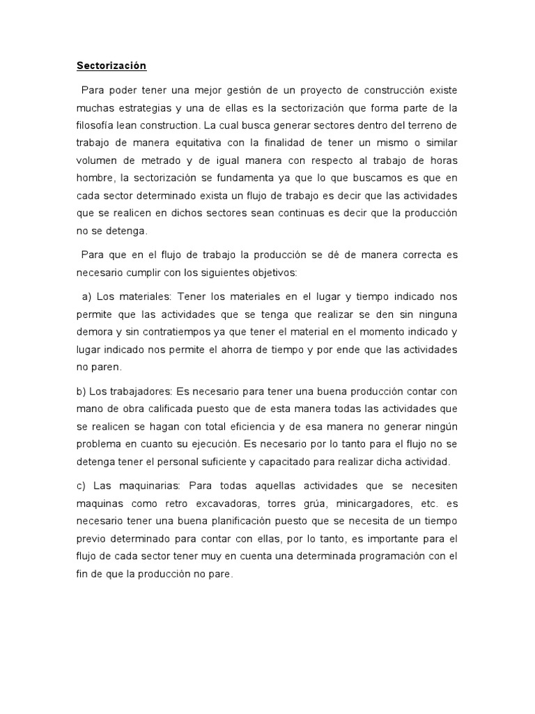 Sectorización Con Ejemplo | PDF