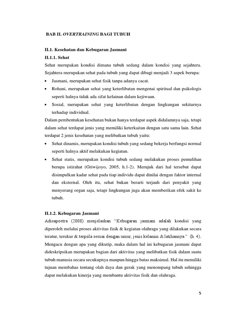 Unikom - Hanif Amri Rahman - 12. Bab 2 Overtraining Bagi Tubuh | PDF
