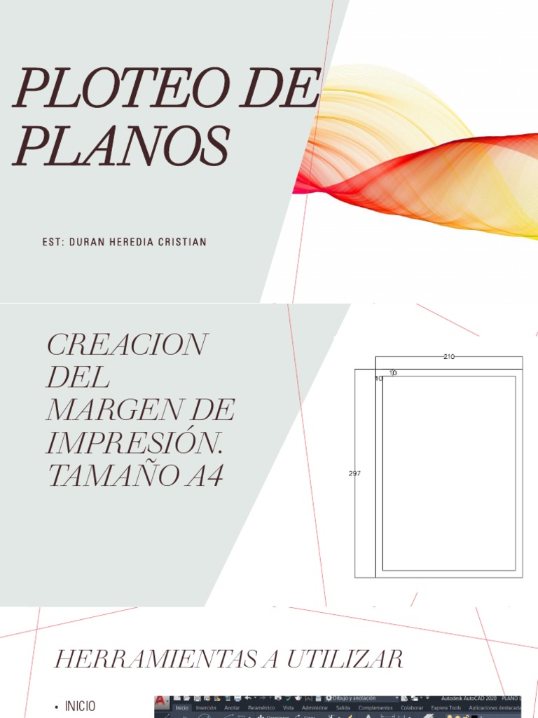 Tamaño de Ploteo en A4 para Planos | PDF | Arte | Tecnología