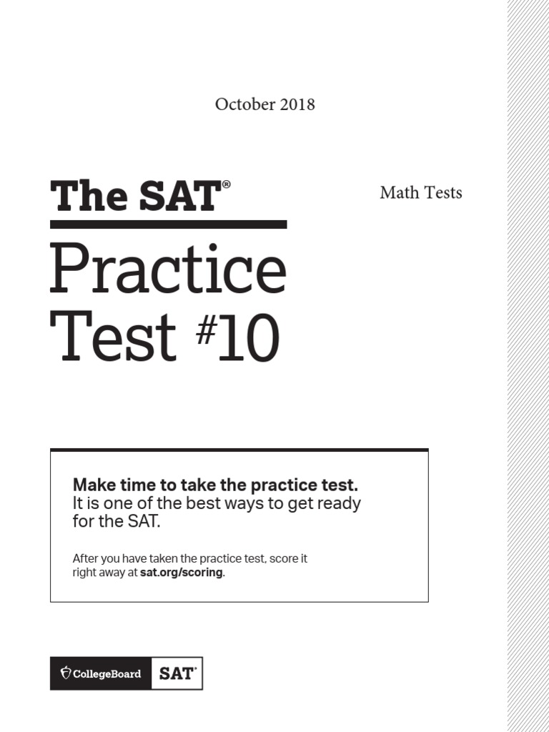 The Sat: Practice Test 10 | PDF | Sat | Column