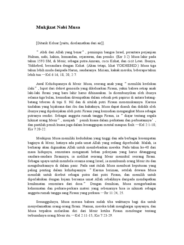 Musa | PDF | Sejarah