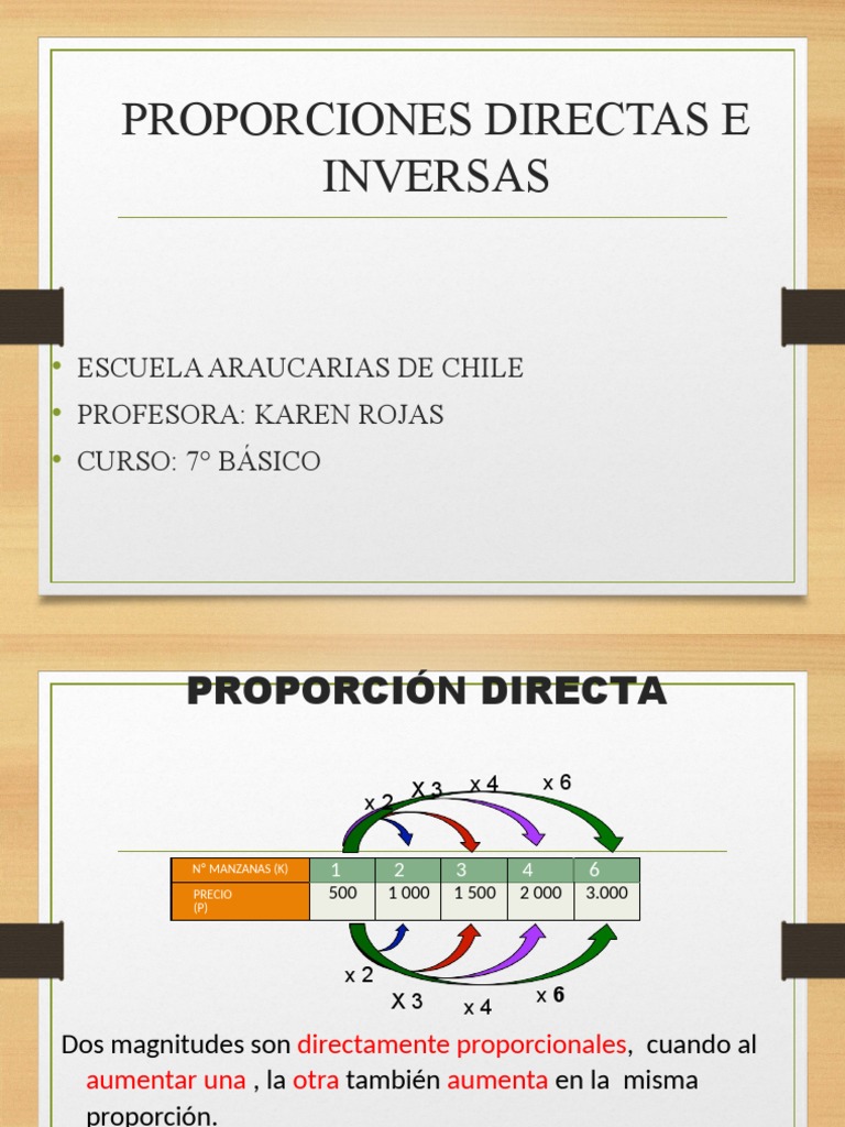 7° Proporciones Directas e Inversas 08 - 11 | PDF | Cantidades fisicas