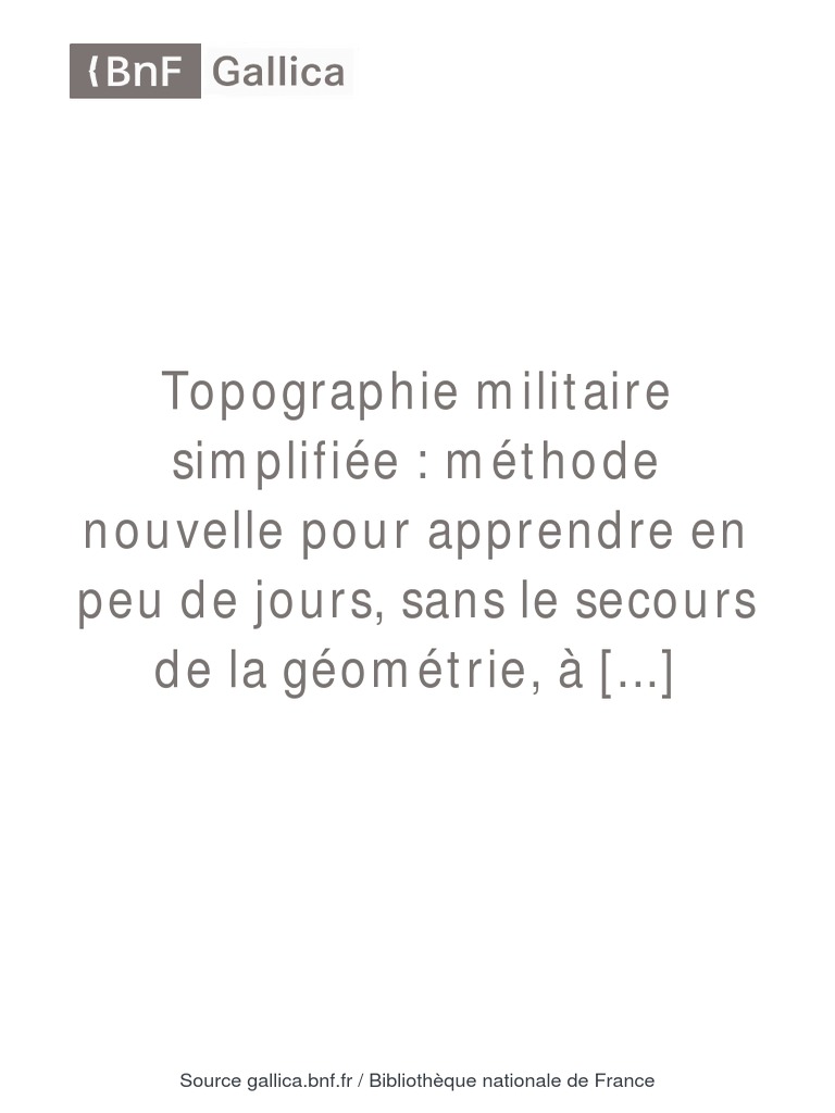 Topographie militaire simplifiée | PDF | Dessin | Propriété intellectuelle