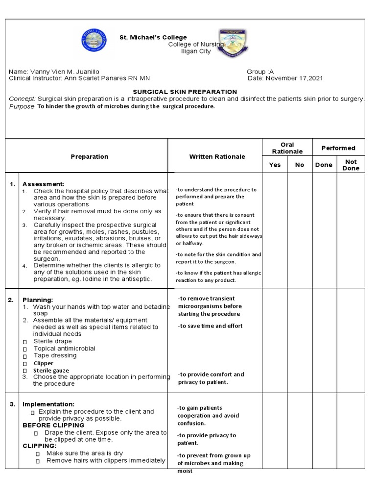 Surgical Skin Preparation | PDF | Surgery | Health Care