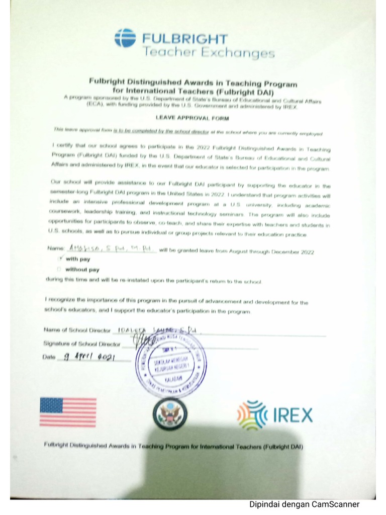 Institutional Support and Reference Form | PDF