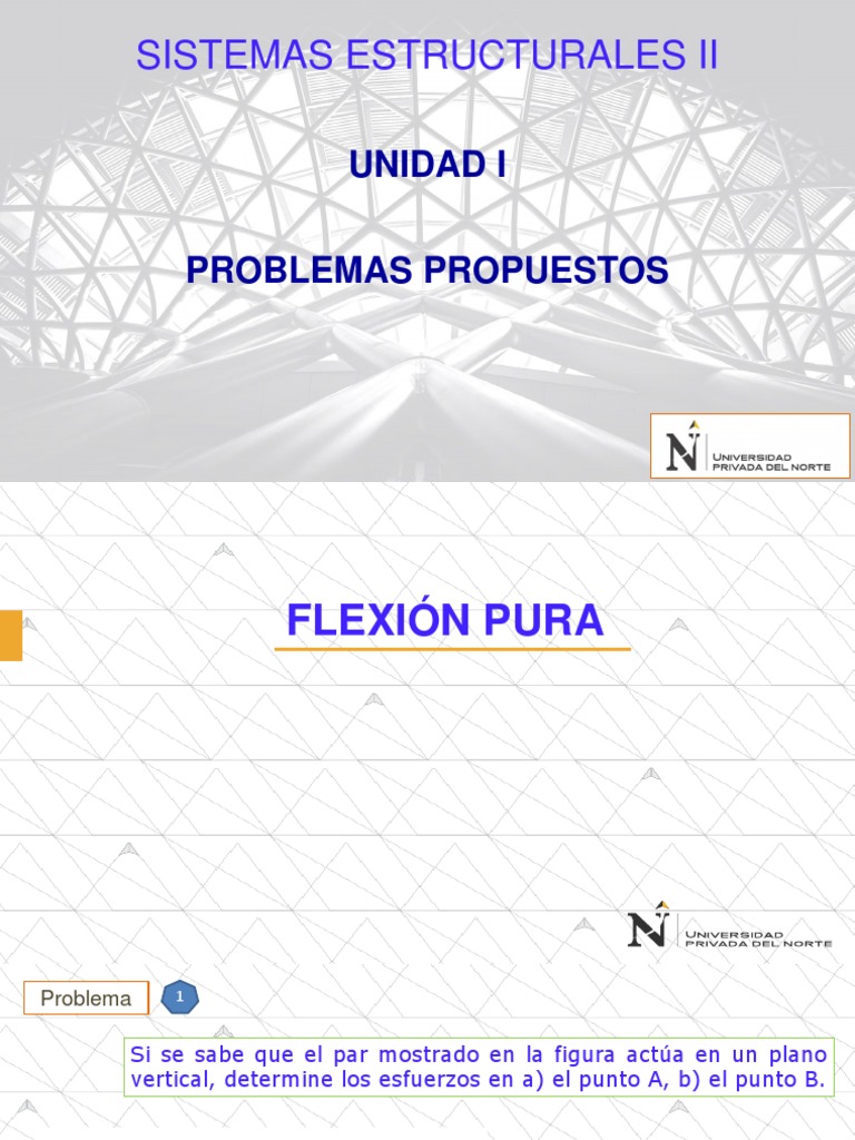 Semana 05 - Problemas Propuestos Flexion Pura | PDF