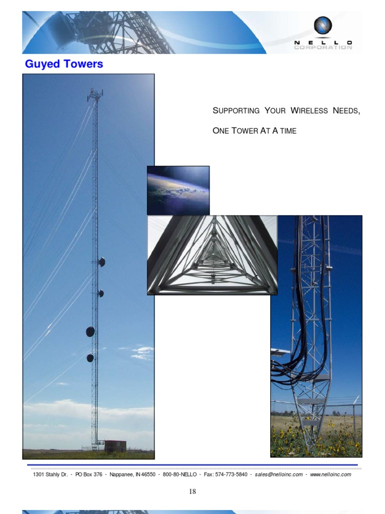 NELLO NGX Guyed Towers Overview | PDF | Electrical Engineering ...