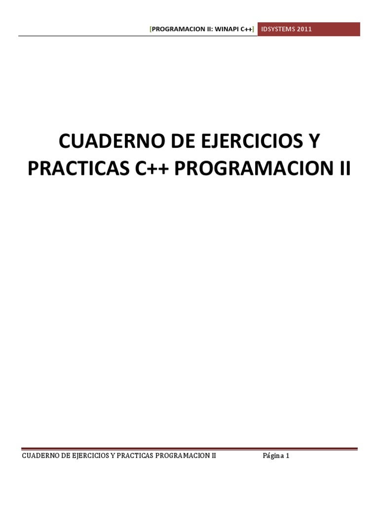 Cuaderno de Ejercicios y Practicas C Winapi | PDF | C ++ | Ventana (informática)
