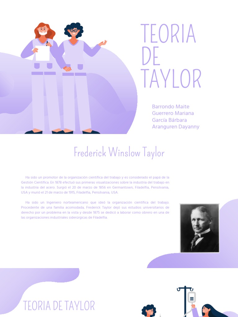 Teoría de Taylor: Fundamentos y Principios | PDF | Economias | Business