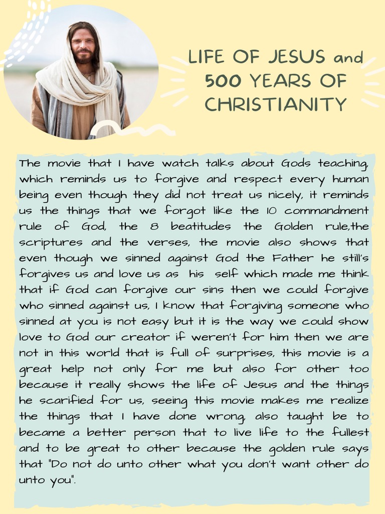 Reflections on the Life of Jesus | PDF | Jesus | Golden Rule