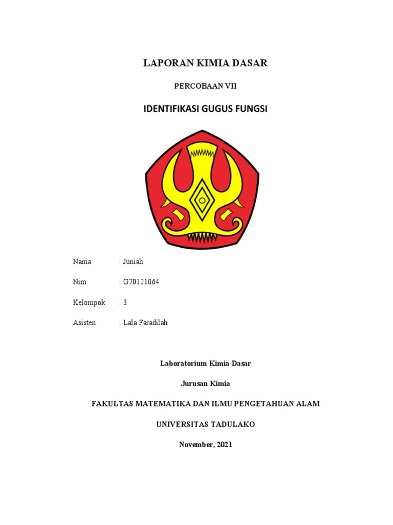 Identifikasi Gugus Fungsi Senyawa Organik | PDF