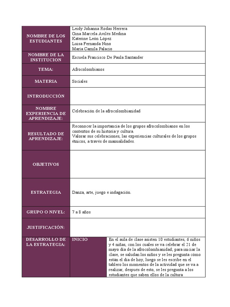 Plan de Clases | PDF