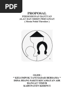 Proposal Pengajuan Alat Pertanian | PDF