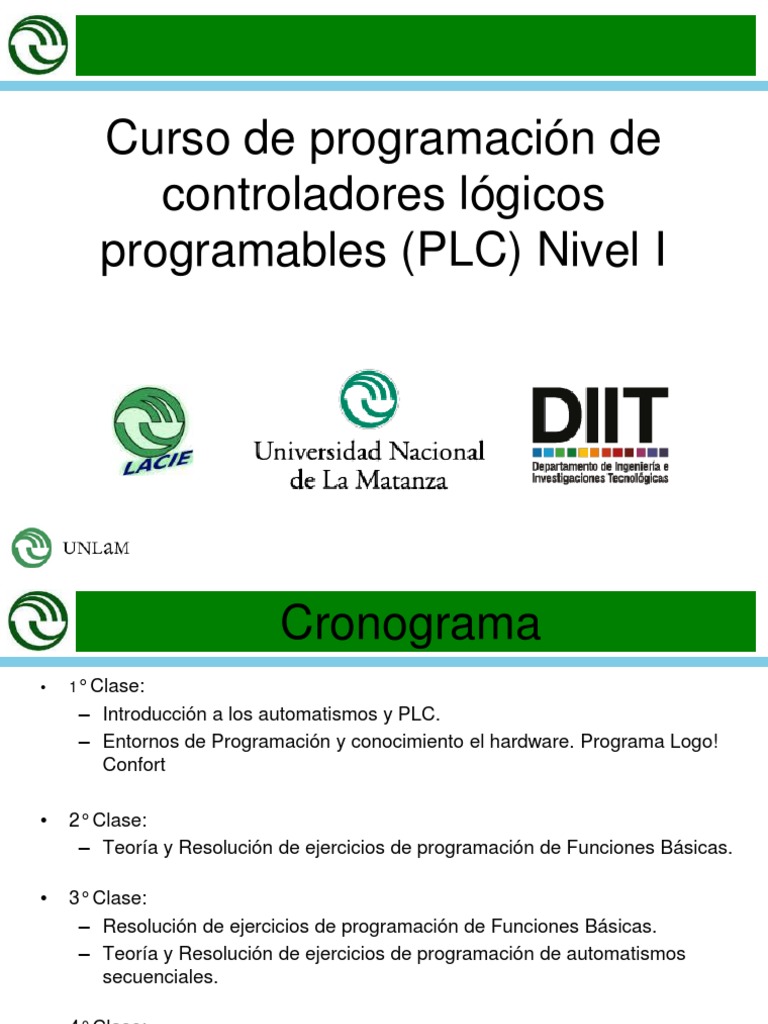 Clase 2 Curso PLC Nivel 1 2020 v2 | PDF | Relé | Controlador lógico ...