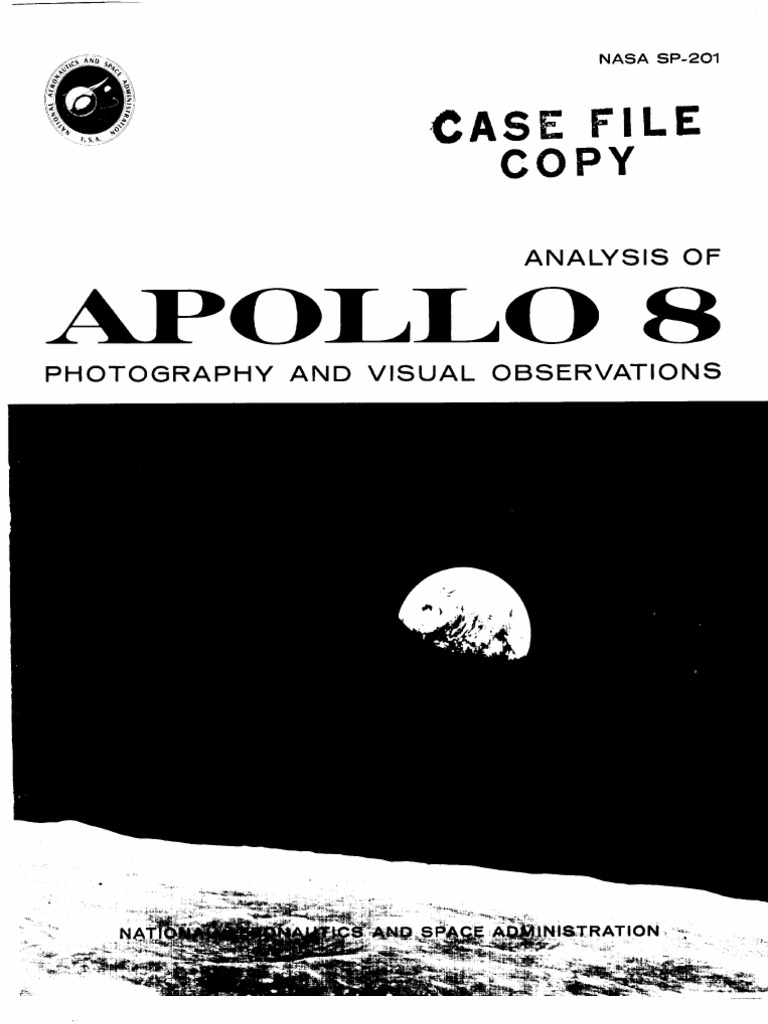 Analysis of Apollo 8 Photography and Visual Operation | PDF | Apollo ...