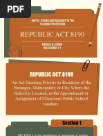 Ra 8190 Localization Act | PDF | Repeal | Teachers