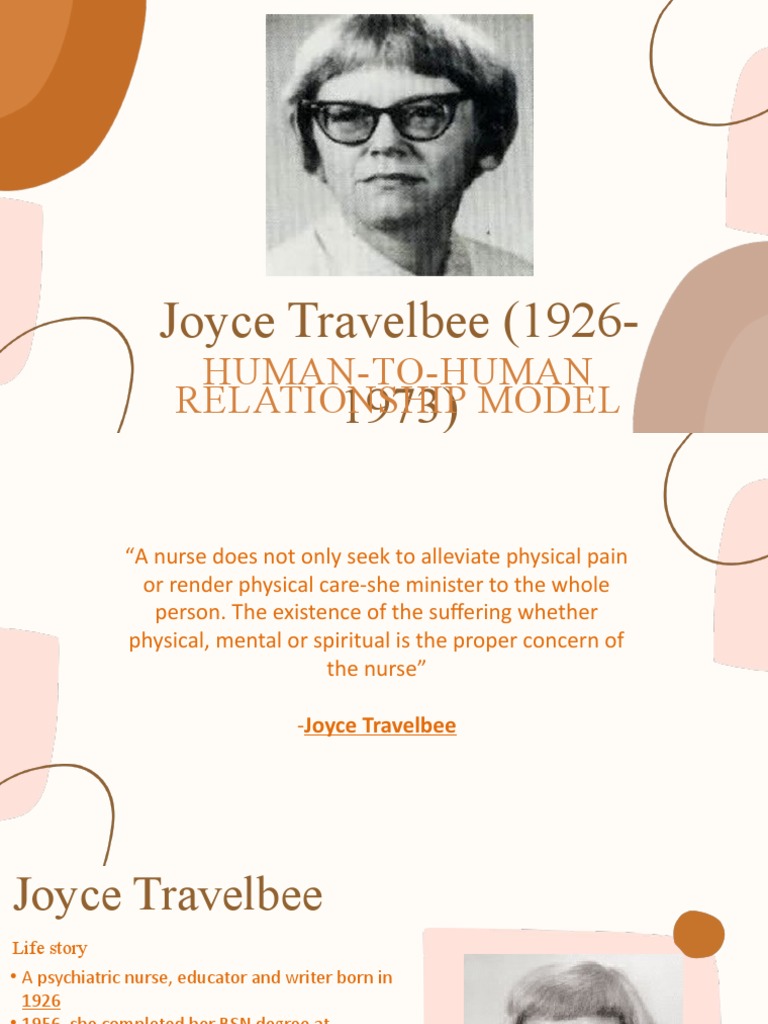 Joyce Travelbee (1926-1973) : Human-To-Human Relationship Model | PDF ...