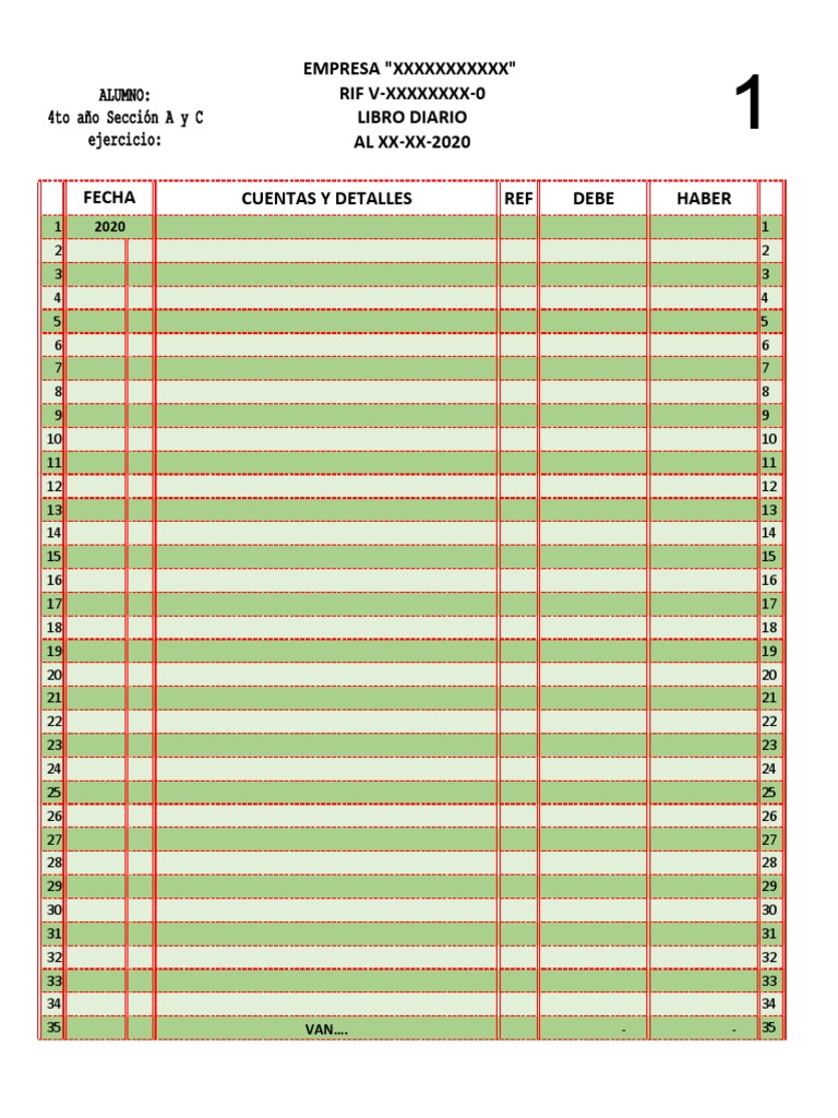 LIBRO DIARIO Formato | PDF